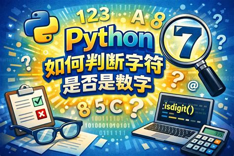 Python如何判断字符时数字 Python如何判断字符时数字