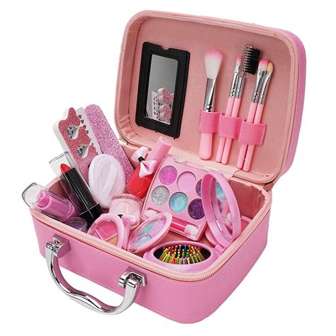 Little Princess Diy Pretend Play Makeup Cosmetics Kit Set With Bag Pink Shop Today Get It
