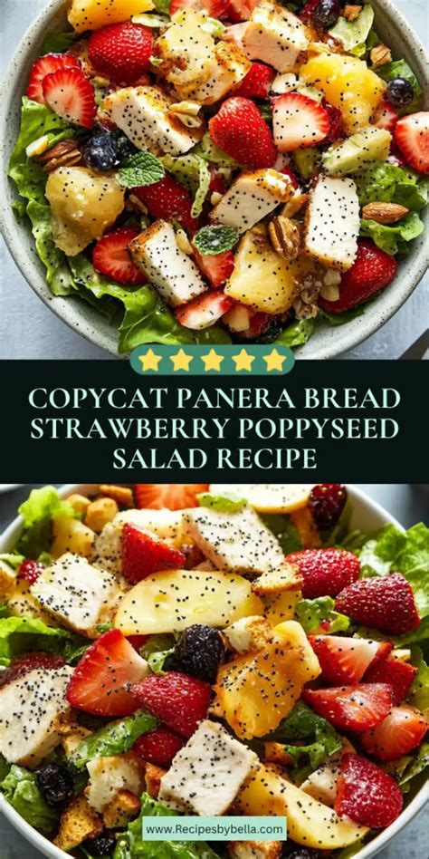 Copycat Panera Bread Strawberry Poppyseed Salad Recipe