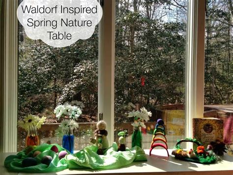 Waldorf Inspired Spring Nature Table Natural Beach Living