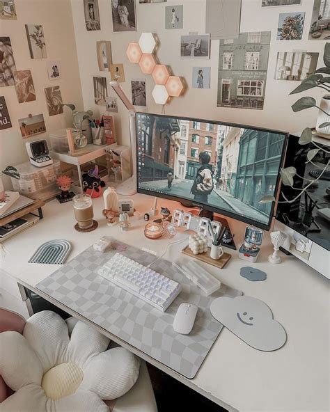 Kawaii Aesthetic Desk Decor And Setup Inspo Organization Bedroom Cute