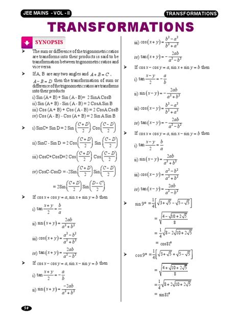 Transformation 50 63 Pdf Trigonometric Functions Geometry