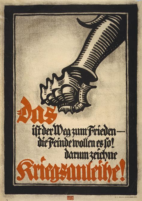 World War I German Poster Depicting Photograph By Everett Fine Art America