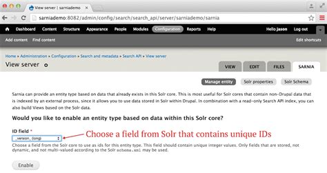 Using Sarnia To Interact With External Solr Data Search Api Drupal Wiki Guide On