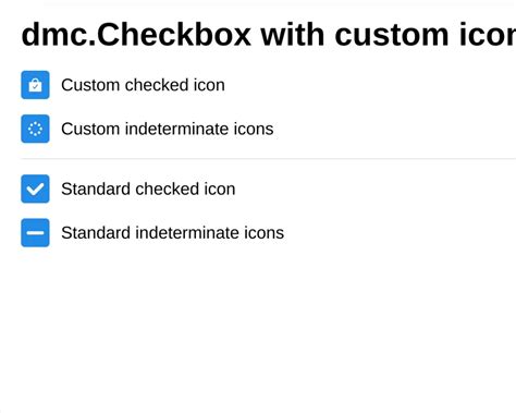 Pycafe Dash Dmc Checkbox With Custom Icons