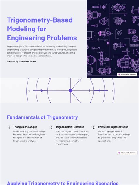 Trigonometry Based Modeling For Engineering Problems Pdf