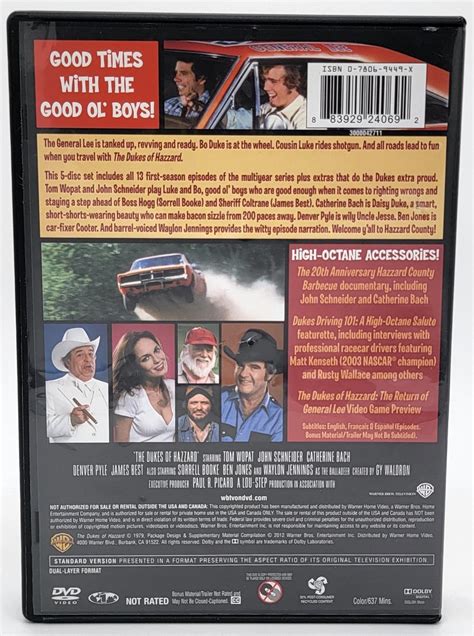 The Dukes Of Hazzard Dvd Box Set Complete First Season 5 Disk Set