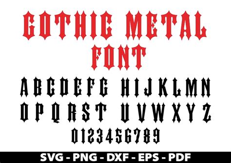 Heavy Metal Font Svg Gothic Metal Letters Biker Font Svg Etsy