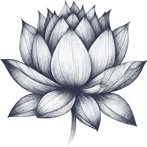 Dibujo De Loto Lotusbloem Met De Hand Getekende Waterkleurillustratie