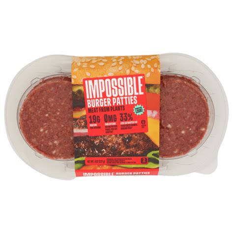 Impossible Burger Patties Made From Plants 2 Ct Delivery Or Pickup