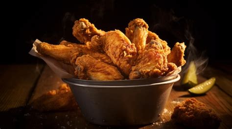 Crispy Fried Chicken In The Bucket Chicken Bucket Neural Network Ai