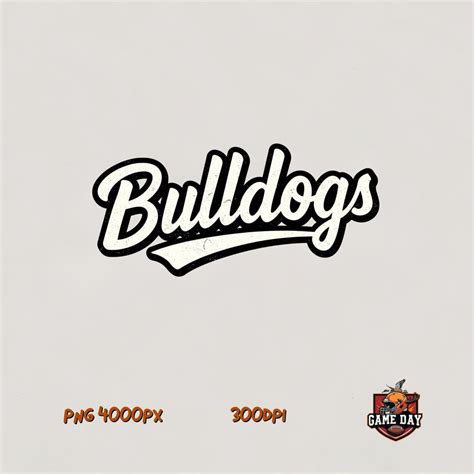 Retro Bulldogs Png Vintage Bulldogs Png Bulldogs Text Sublimation