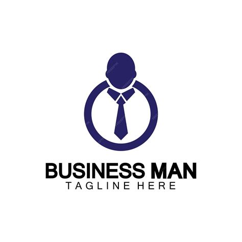 Premium Vector Businessman Logo Design Vector Icon Illustration