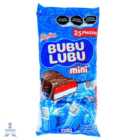 Bubulubu Ricolino Mini 25 Pz Ibarra Mayoreo