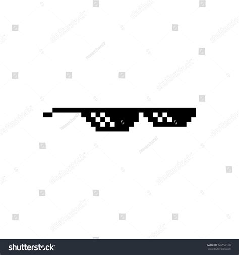 Pixel Glasses Vector Stock Vector Royalty Free 726159100 Shutterstock