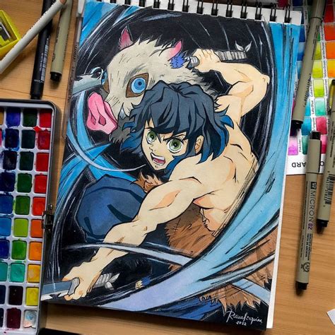 Inosuke 🫶🏻🤩 Anime Drawings Art