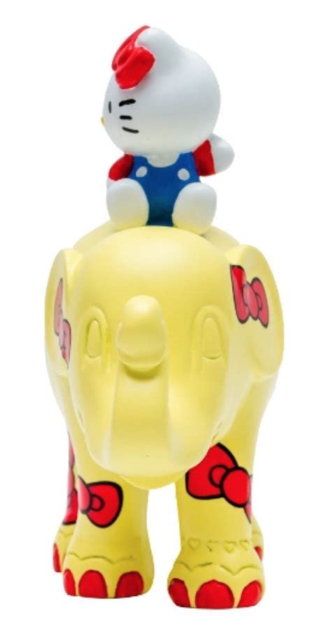 Hello Kitty Elephant Parade Sitting Yellow 30cm Kitty Collection