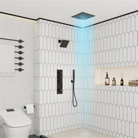 Luxury Dual Shower Systems Double Shower Head Two Heads Showers