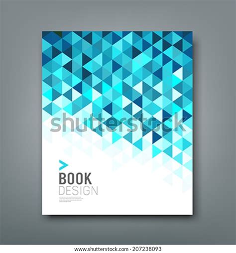 Cover Report Blue Triangle Geometric Pattern Stock Vector Royalty Free 207238093 Shutterstock