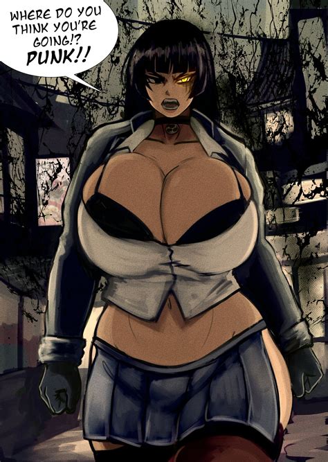 Rule 34 Angry Big Breasts Black Bra Black Hair Breasts Bigger Than