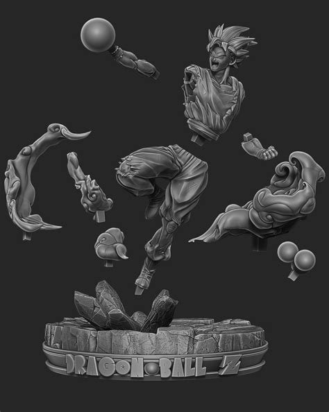 Stl File Goku Ss2・3d Printer Model To Download・cults