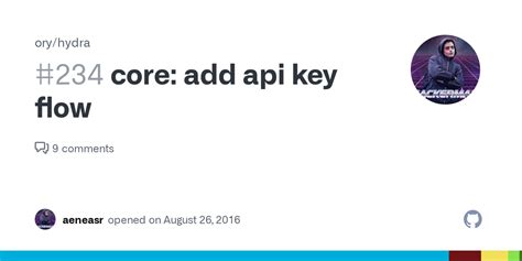 Core Add Api Key Flow Issue Ory Hydra GitHub