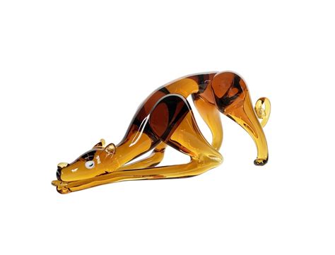 Lévrier Sculpture En Verre De Flavio Poli Ivam Murano Vers 1930