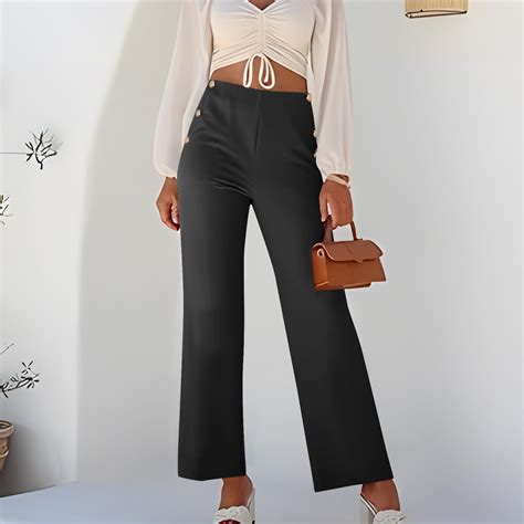 Zemzhal Straight Leg Pants For Women Womens Trousers Straight Leg