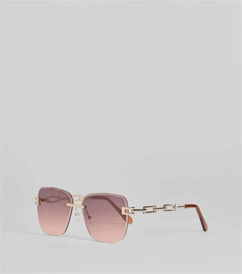 Cutest Vision Chain Link Trim Sunglasses And Windsor