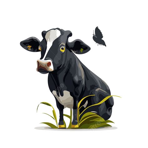 Black Cow Clipart