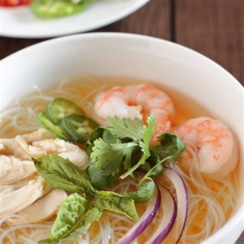 Chicken And Shrimp Pho ~ Vietnamese Chicken Noodle Soup