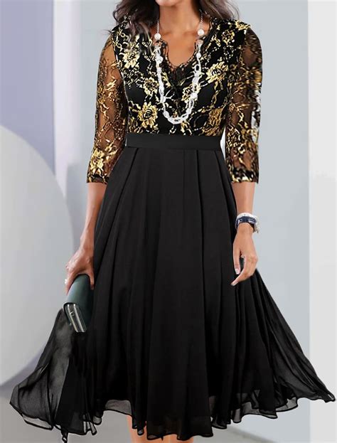 Womens Midi Dress Black Dress Lace Dress Party Dress Cocktail Dress
