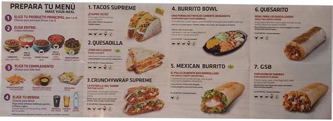 Taco Bell Vegetariano Carta Y Menú Veggie Superveggie