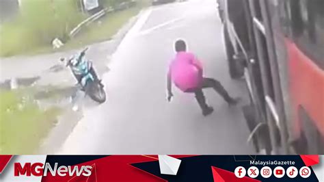 Lelaki Sengaja Hulur Kaki Bawah Lori Miliki 19 Kes Dadah