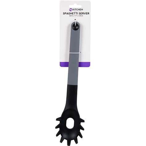 My Kitchen Nylon Spaghetti Server With Soft Touch Handle Black Wilko