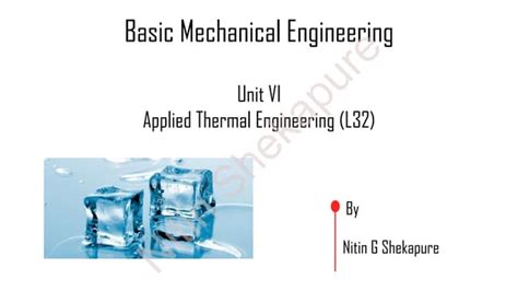 Applied Thermal Engineering Ppt