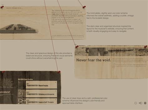 Web Brutalism • Musician Website • Uxui Design Behance