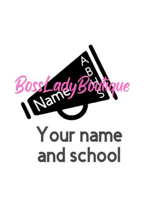 Custom Cheer Decal Etsy