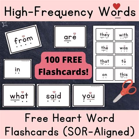 Free Printable High Frequency Words Free Printables Hub