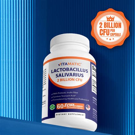 Lactobacillus Salivarius 2 Billion 60 Dr Capsules Vitamatic