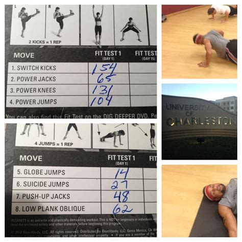 Insanity Fit Test Sheet Excel 4lifenetwork