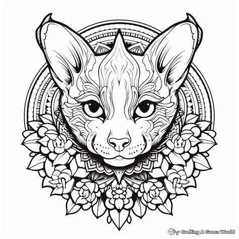 Cat Mandala Coloring Pages Free And Printable