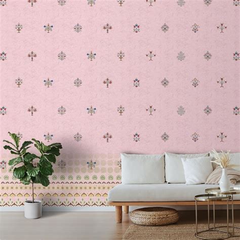 Indian Motif Wallpaper Mural • Whimsical Walls
