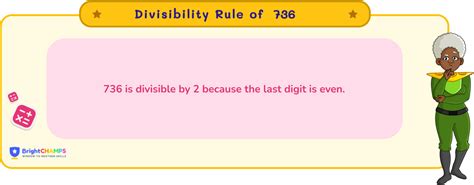 Divisibility Rule Of 736 Divisibility Test Of 736