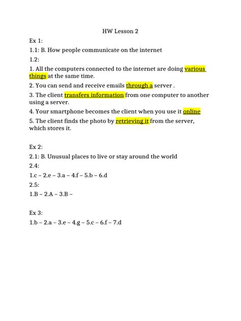 Hw Lesson 2 Phan Đ C Chính Pdf