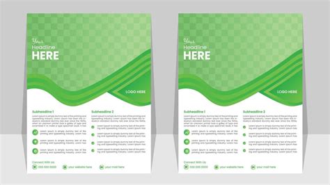 Green Pamphlet Vector Art Icons And Graphics For Free Download