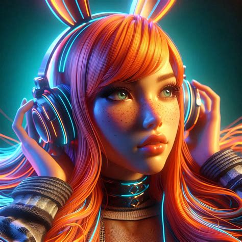 Download Ai Generated Bunny Ears Girl Royalty Free Stock