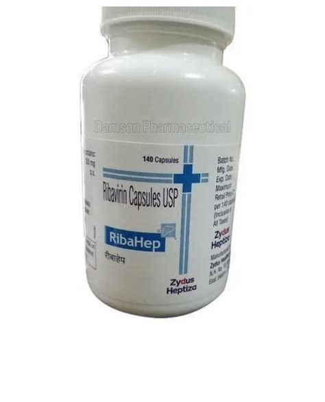 Ribahep Ribavirin 200mg Capsules At Rs 2900 Bottle Ribavirin Tablets