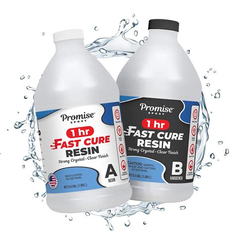 Promise Epoxy Fast Cure Resin 1 Gallon Crystal Clear Uv