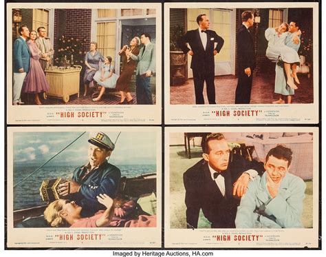 High Society Mgm 1956 Lobby Cards 4 11 X 14 Musical Lot